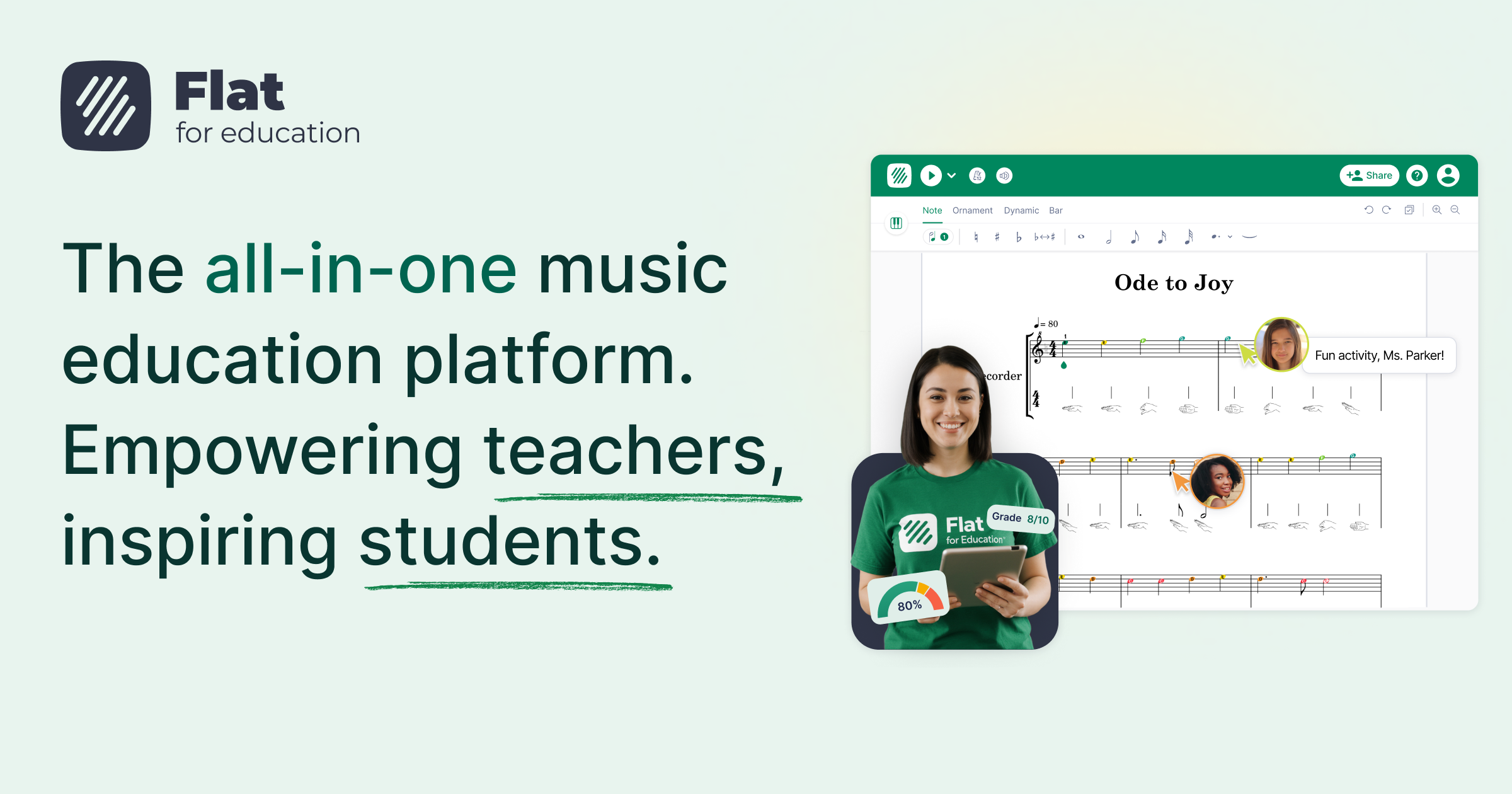 Convert Sheet Music PDFs into Editable Scores | Flat for Education